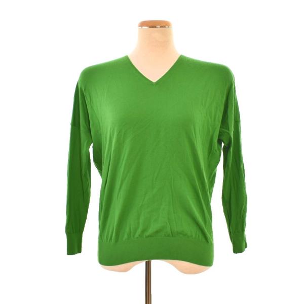 ダーマコレクション dama collection ニット カットソー 長袖 2 緑 グリーン ■ECC001 レディース【ブランド】ダーマコレクション dama collection【表記サイズ】2【実寸サイズ】身幅：52cm　着丈：55...