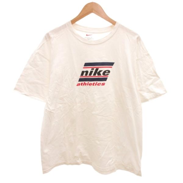 ナイキ NIKE ヴィンテージ 白タグ Tシャツ 半袖 ロゴプリント L 白 ホワイト /JS ■ECD001 メンズ【ブランド】ナイキ NIKE【表記サイズ】L【実寸サイズ】肩幅：62cm　身幅：60cm　袖丈：22cm　着丈：72cm　...