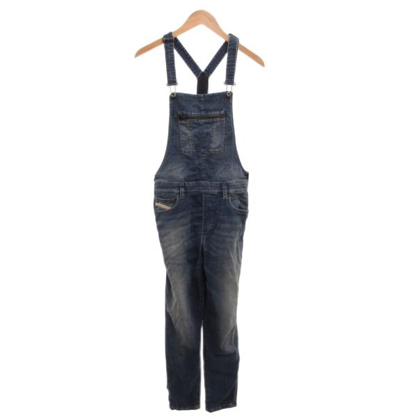 ディーゼル DIESEL オーバーオール オールインワン デニムパンツ ジーンズ ワーク XS インディゴブルー /JS ■ECD001 メンズ【ブランド】ディーゼル DIESEL【表記サイズ】XS【実寸サイズ】腰から胸当て：25cm　ウエ...