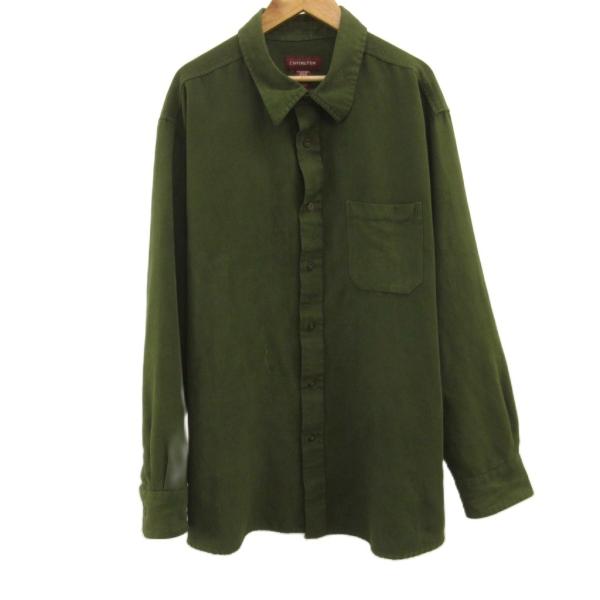 コビントン COVINGTON カジュアルシャツ XL カーキ /AQ ■GY58 レディース【表記サイズ】XL【実寸サイズ】肩幅：約47cm　身幅：約57cm　着丈：約76cm　袖丈：約60cm　　【素材】記載なし【色】カーキ【状態】使用...