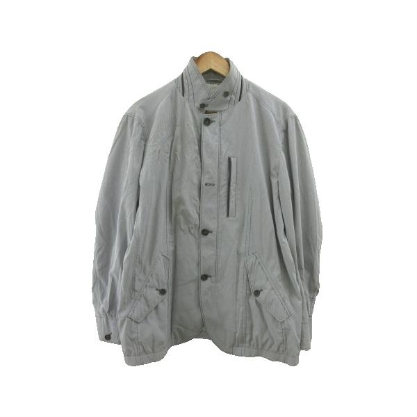 ジョセフアブード JOSEPH ABBOUD ジャケット 上着 ブルゾン L ライトグレー 立ち襟 長袖 /GR ■GY58 メンズ【ブランド】ジョセフアブード JOSEPH ABBOUD【表記サイズ】L【実寸サイズ】肩幅：48cm　身幅：...