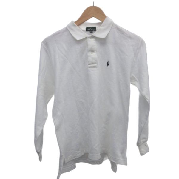 ラルフローレン RALPH LAUREN ポロシャツ 長袖 子ども服 160 白 ホワイト トップス /PP ■GY58 キッズ【ブランド】ラルフローレン RALPH LAUREN【表記サイズ】160【実寸サイズ】肩幅：約43cm　身幅：約...