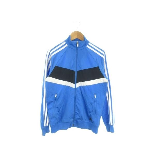 アディダス adidas トラックジャケット ジャージ スポーツウエア 子ども服（男の子用） 11-12Y 150 M 青 ブルー 長袖 スタンドカラー【ブランド】アディダス adidas【表記サイズ】11-12Y 150 M【実寸サイズ】...