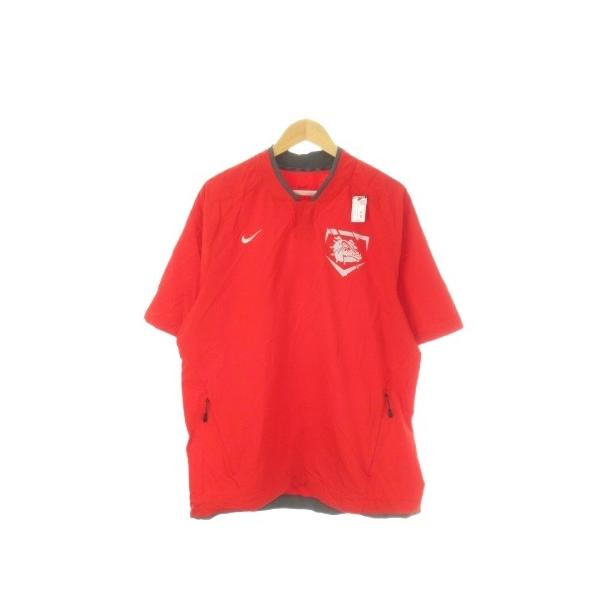 未使用品 ナイキ NIKE ピステ ウインドブレーカー アメフト スポーツ 半袖 XL 赤 レッド /CK5 ■ECA002 メンズ【ブランド】ナイキ NIKE【表記サイズ】XL【実寸サイズ】身幅：61cm　着丈：75cm　ゆき丈：54cm...