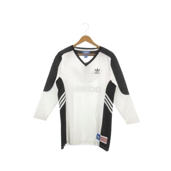 アディダスオリジナルス adidas originals × RITAORA チュニック L 白 ホワイト 黒 ブラック Vネック 長袖 ロゴプリント /MN30【ブランド】アディダスオリジナルス adidas originals【表記サイ...