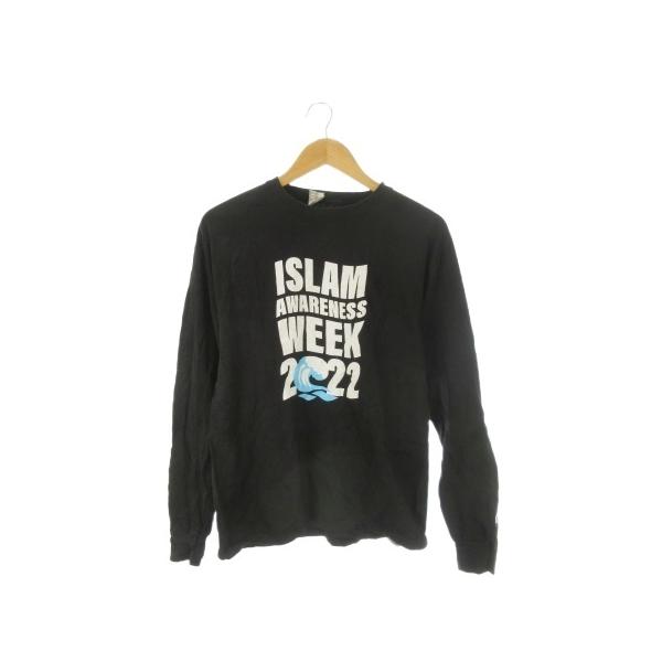 チャンピオン CHAMPION Tシャツ L 黒 ブラック 長袖 ラウンドネック ロゴプリント /CK9 ■ECA002 メンズ【ブランド】チャンピオン CHAMPION【表記サイズ】L【実寸サイズ】肩幅：47cm　身幅：48cm　袖丈：6...