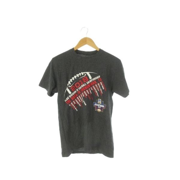チャンピオン CHAMPION Tシャツ M グレー プリント アメフト ラウンドネック 半袖 /CK6 ■ECA002 メンズ【ブランド】チャンピオン CHAMPION【表記サイズ】M【実寸サイズ】肩幅：42cm　身幅：43.5cm　袖丈...