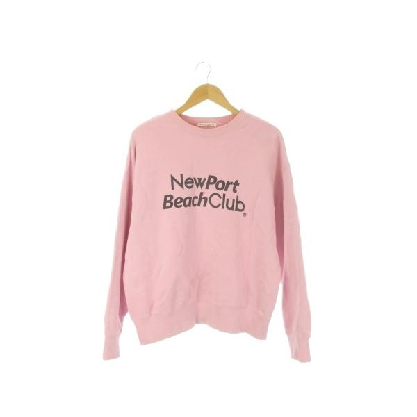 B&amp;Y ユナイテッドアローズ BEAUTY&amp;YOUTH ビューティー&amp;ユース トレーナー ピンク 長袖 ラウンドネック ロゴプリント /CK5 ■ECA002【ブランド】B&amp;Y ユナイテッドアローズ BEAU...