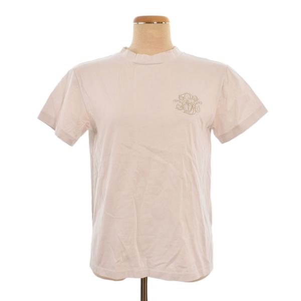 セブンテンバイミホカワヒト SEVEN TEN by MIHO KAWAHITO Tシャツ 半袖 ロゴ刺繍 M ピンク ■ECD002 レディース【ブランド】セブンテンバイミホカワヒト SEVEN TEN by MIHO KAWAHITO【...