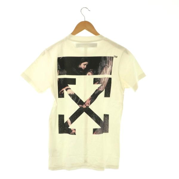 オフホワイト OFF WHITE Tシャツ カットソー 半袖 XS ホワイト /HK ■ECD002 メンズ【ブランド】オフホワイト OFF WHITE【表記サイズ】XS【実寸サイズ】肩幅：41cm　身幅：46cm　着丈：68cm　袖丈：1...