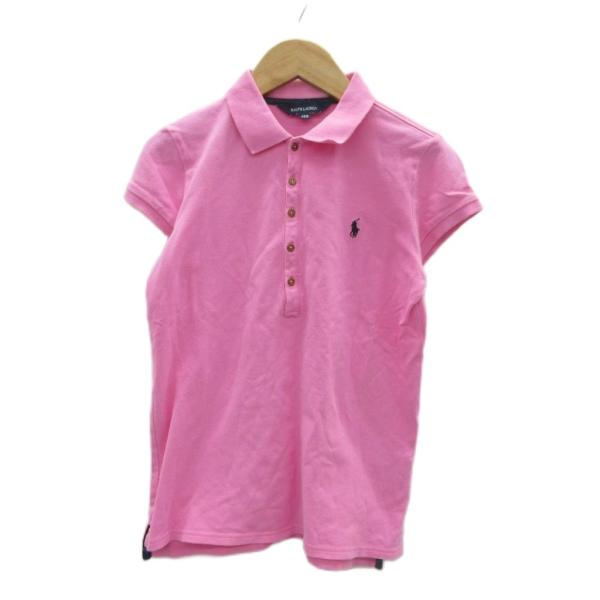 ラルフローレン RALPH LAUREN ポロシャツ ポロカラー 半袖 160 ピンク ロゴ刺繍 /HO18 ■ECD002 女の子 キッズ【ブランド】ラルフローレン RALPH LAUREN【表記サイズ】160【実寸サイズ】肩幅：32.5...