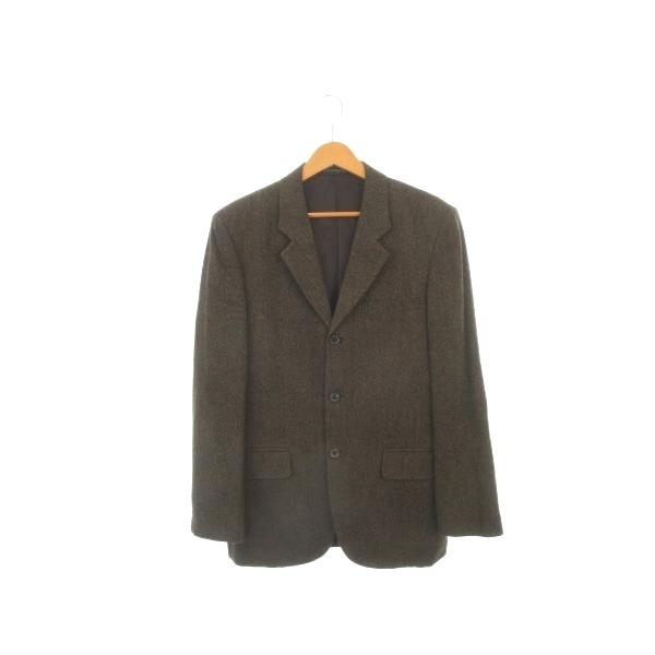 イネドオム INED HOMME BASIC ジャケット 上着 2 茶 ブラウン ノッチドラペル 3つボタン 長袖 /AH41 ■ECC002 メンズ【ブランド】イネドオム INED HOMME【表記サイズ】2【実寸サイズ】肩幅：45cm　...