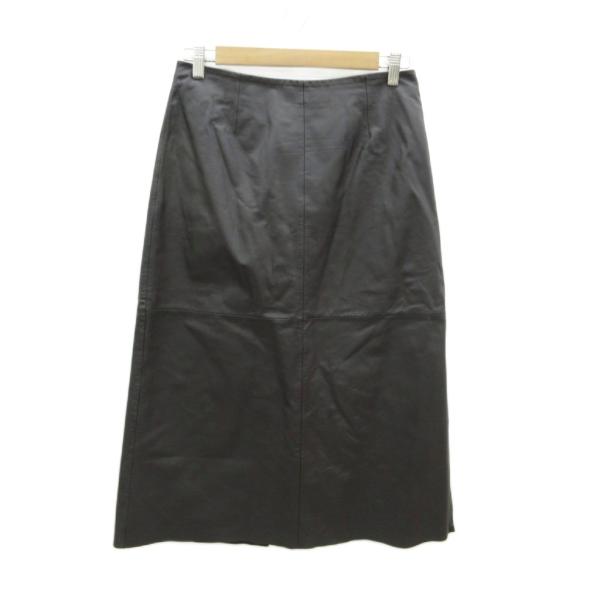 クラシックアンティエ CLASSIQUES Entier レザースカート フレアスカート 6 ダークブラウン ロング丈 /HO24 ■ECB002 レディース【ブランド】クラシックアンティエ CLASSIQUES Entier【表記サイズ】...