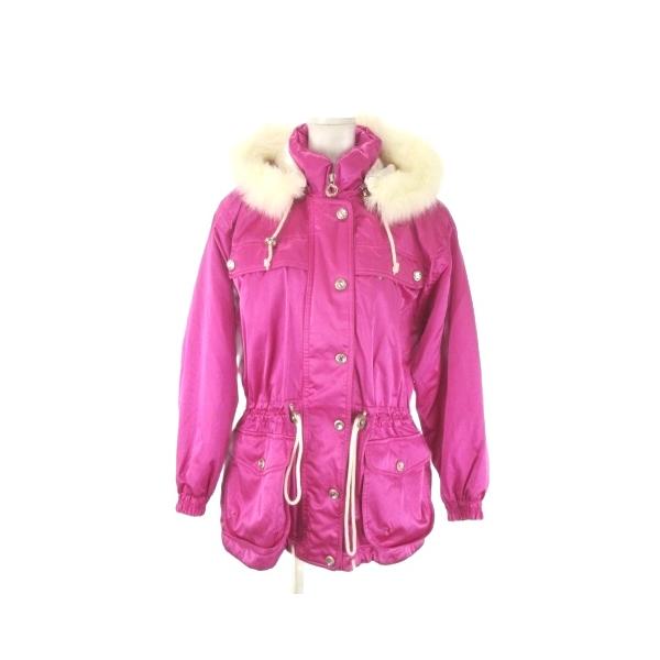 クレージュ courreges sport futur スキー ウェア ジャケット 9 ピンク ファー付きフード ウエストドローストリング 長袖 /AO11【ブランド】クレージュ courreges【表記サイズ】9【実寸サイズ】肩幅：50c...