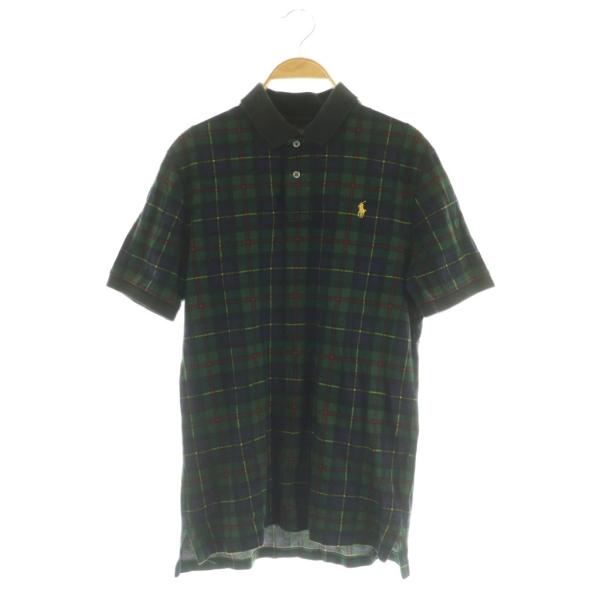 ポロ ラルフローレン POLO RALPH LAUREN ポロシャツ 半袖 チェック ロゴ刺繍 XL 18-20 グリーン /MY ■OS ■ECE003 キッズ【ブランド】ポロ ラルフローレン POLO RALPH LAUREN【表記サイ...
