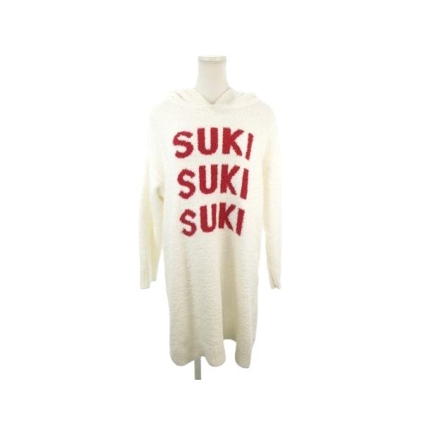 ジェラートピケ gelato pique Curated by Suki Waterhouse 部屋着 ルームウェア ワンピース ニット F 白 ホワイト フード付き 長袖【ブランド】ジェラートピケ gelato pique【表記サイズ】F...