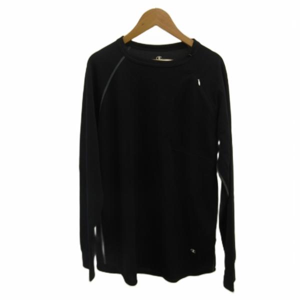 未使用品 チャンピオン CHAMPION Tシャツ カットソー ロンT 長袖 クルーネック S 黒 ブラック /XZ ■ECC002 メンズ【ブランド】チャンピオン CHAMPION【表記サイズ】S【実寸サイズ】身幅：46.5cm　着丈：6...