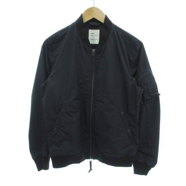 ビーミングバイビームス B:MING LIFE STORE by BEAMS DICROS MAURI 美品 ブルゾン MA-1 S 紺 ネイビー リブ襟 ユーティリティポケット /SJ ■ECA003 メンズ【ブランド】ビーミングバイビー...