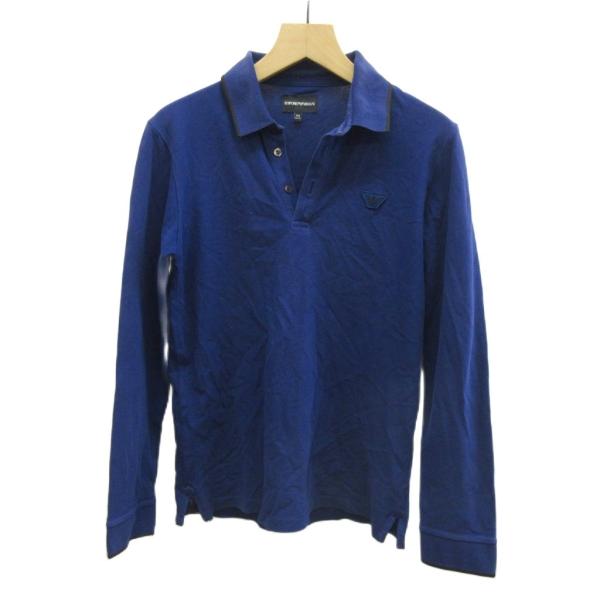エンポリオアルマーニ EMPORIO ARMANI ポロシャツ 長袖 ジュニア 子供服 ロゴ ワッペン 14A 166cm 青 ブルー /XZ ■ECA003 キッズ【ブランド】エンポリオアルマーニ EMPORIO ARMANI【表記サイズ...