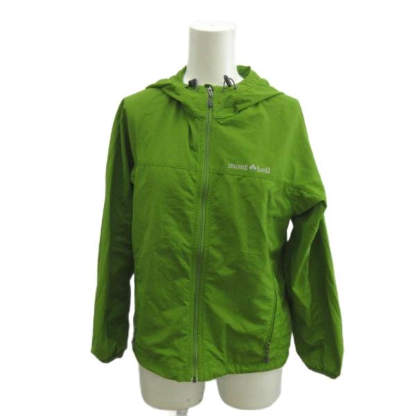 モンベル Montbell マウンテンパーカー ジャケット アウター キッズ 子供服 ナイロン ジップアップ ロゴ 140 緑 グリーン【ブランド】モンベル Montbell【表記サイズ】140【実寸サイズ】身幅：44cm　着丈：56cm　...