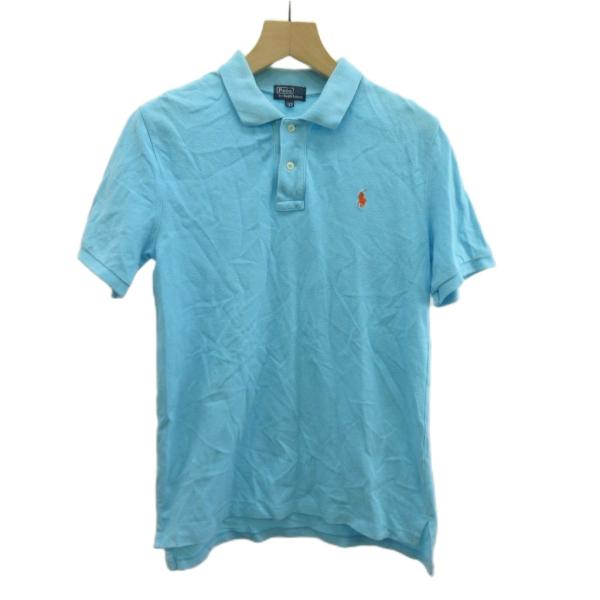 ポロ バイ ラルフローレン Polo by Ralph Lauren ポロシャツ キッズ 子ども服 160 青 ブルー 半袖 ロゴ刺繍 無地 /PP ■ECA003 キッズ【ブランド】ポロ バイ ラルフローレン Polo by Ralph ...