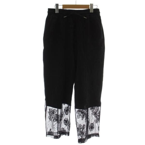 マックキュー McQ レースイージーワイドパンツ XS 黒 長ズボン ウエストゴム 異素材切り替え PRCQ-YM-3014 /GG ■GY53 レディース【ブランド】マックキュー McQ【表記サイズ】XS【実寸サイズ】ウエスト：69cm　...