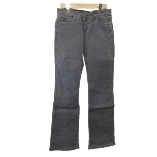 セブン フォー オール マンカインド 7 For All Mankind デニム ジーンズ 26 グレー 無地 ストレート 長ズボン /KT ■ECA003 【表記サイズ】26【実寸サイズ】ウエスト：70cm　もも幅：23cm　裾幅：22c...
