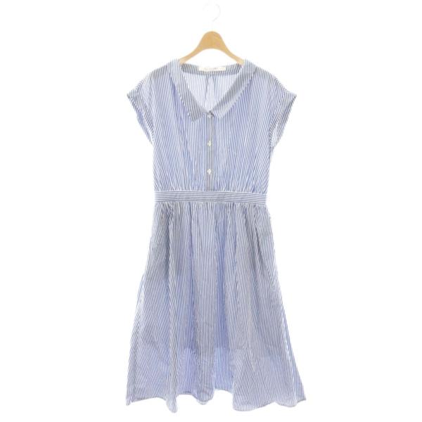 レイビームス Ray Beams ワンピース ロング ストライプ 1 ブルー ホワイト /DF ■GY49 レディース【ブランド】レイビームス Ray Beams【表記サイズ】1【実寸サイズ】身幅：50cm　着丈：112cm　ゆき丈：29c...