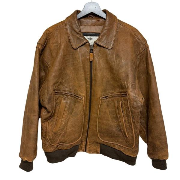 ジェレオーネ センス ウェア GELEONE SENCE WEAR A-1 フライトジャケット レザー 羊革 ラムナッパ M 茶 ブラウン /MZ ■GY99 メンズ【表記サイズ】M【実寸サイズ】肩幅：48cm　身幅：56cm　着丈：66c...