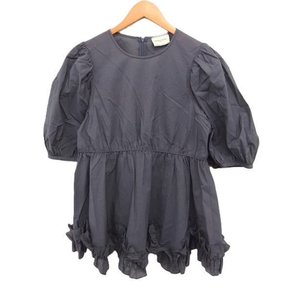 ユナイテッドアローズ UNITED ARROWS 裾フリル パフスリーブ ブラウス 無地 コットン 綿 グレー 灰 /FT ■ECC003 レディース【ブランド】ユナイテッドアローズ UNITED ARROWS【表記サイズ】表記なし 実寸サ...