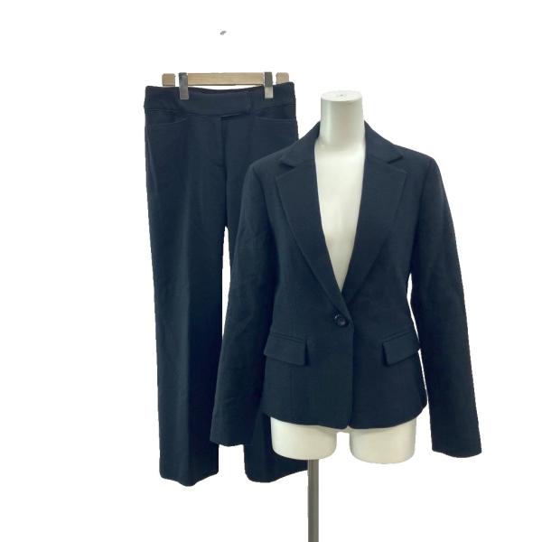 ナチュラルビューティーベーシック NATURAL BEAUTY BASIC スーツ ジャケット パンツ スラックス M ネイビー 紺 無地 テーラードカラー【ブランド】ナチュラルビューティーベーシック NATURAL BEAUTY BASI...