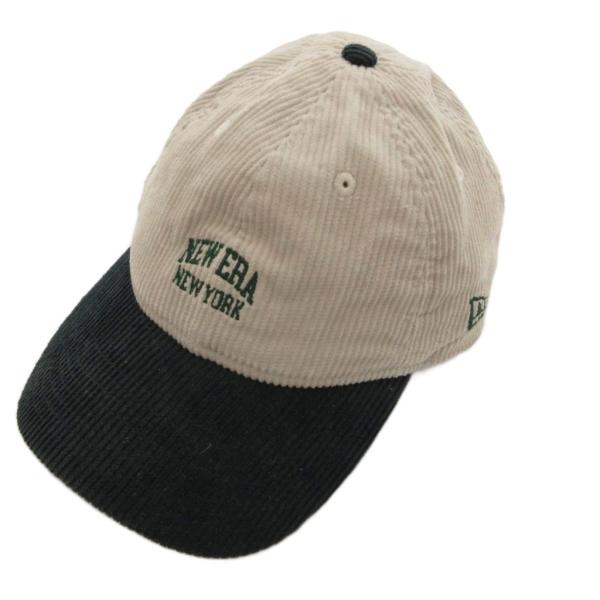ニューエラ NEW ERA 帽子 キャップ 白 緑 コーデュロイ ロゴ刺繍 ツートンカラー /IL ■ECC003 メンズ【ブランド】ニューエラ NEW ERA【実寸サイズ】つば：9cm　頭周り：57cm　　【素材】本体 綿　刺繍糸 ポリエ...