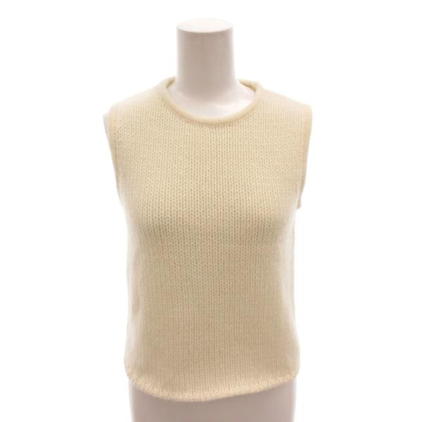 レベッカモーゼズ REBECCA MOSES 美品 ノースリーブニット セーター S ベージュ ラウンドネック /TL ■GY62 レディース【表記サイズ】S【実寸サイズ】身幅：37cm　着丈：49cm　　【素材】品質表示タグ文字薄れのため...