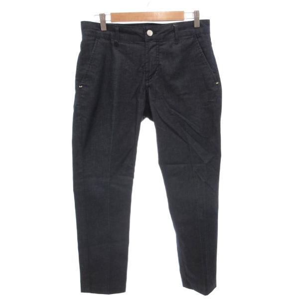 ENTRE AMIS Collection デニムパンツ ジーンズ テーパード リネン混 32/46 インディゴ /FF ■GY62 【表記サイズ】32/46【実寸サイズ】ウエスト：76cm　もも幅：24cm　裾幅：12cm　股上：23cm...
