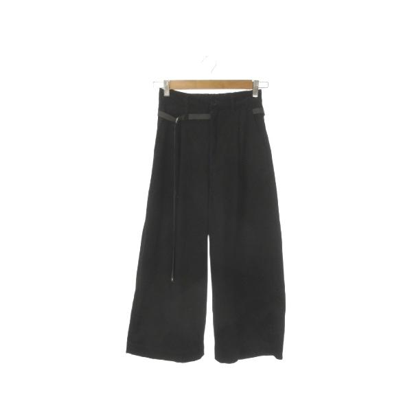 アントゲージ Antgauge ガウチョパンツ S 黒 ブラック 無地 ワイドシルエット クロップド丈 /AO41 ■ECB003 レディース【ブランド】アントゲージ Antgauge【表記サイズ】S【実寸サイズ】ウエスト：60〜cm　もも...