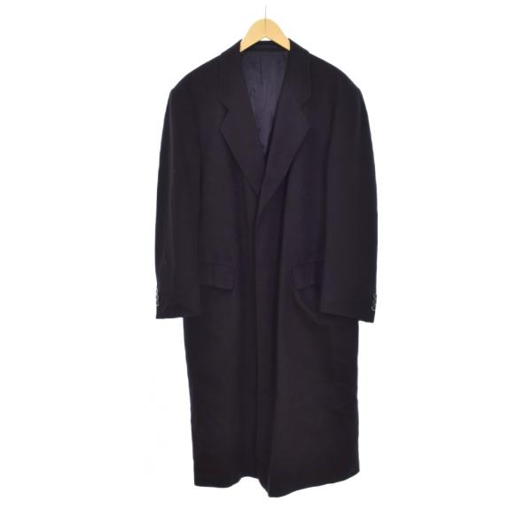 ロロピアーナ Loro Piana チェスターコート ロング カシミヤ 紺 ネイビー ■ECB003 メンズ【ブランド】ロロピアーナ Loro Piana【表記サイズ】品質タグが擦れており確認できません。【実寸サイズ】肩幅：49cm　身幅：...