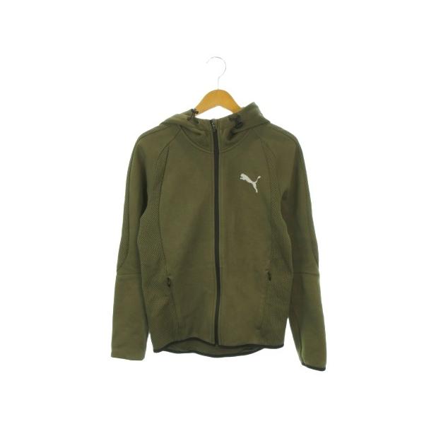 プーマ PUMA ジップパーカー ジャケット スポーツウエア XS 緑 グリーン フード付き 長袖 切り替えデザイン /AH23 ■ECB003 メンズ【ブランド】プーマ PUMA【表記サイズ】XS【実寸サイズ】身幅：43cm　着丈：前58...