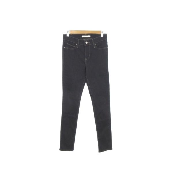 リーバイス Levi's SLIMMING SKINNY デニムパンツ ジーンズ スキニー ストレッチ 28 青 ダークブルー /AH28 ■ECD003 レディース【ブランド】リーバイス Levi's【表記サイズ】28【実寸サイズ】ウエス...
