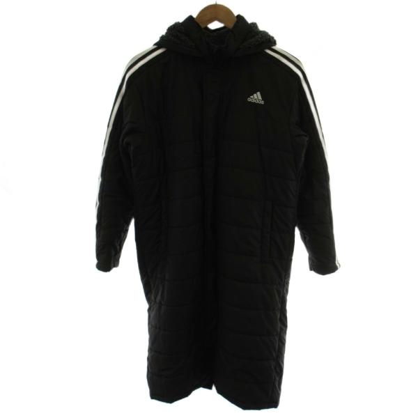 アディダス adidas 子供服 男の子 ADロングコート ベンチコート 160 黒 ブラック 長袖 ロング丈 DH4028 /GG ■ECD003 キッズ【ブランド】アディダス adidas【表記サイズ】160【実寸サイズ】肩幅：46cm...