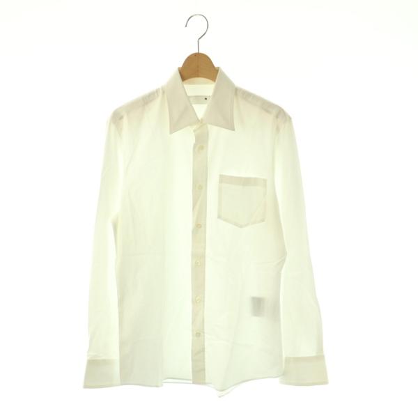 プラダ PRADA ワイシャツ 39/15.5 白 ホワイト /SS ■OS ■OH ■ECD003 メンズ【ブランド】プラダ PRADA【表記サイズ】39/15.5(M)【実寸サイズ】肩幅：約43.5cm　身幅：約52.5cm　着丈：約7...