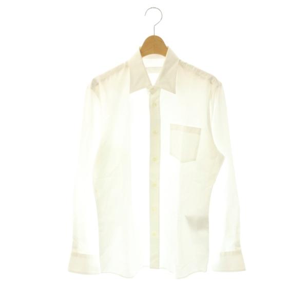 プラダ PRADA 長袖シャツ コットン 39 白 /CX ■ECD003 メンズ【ブランド】プラダ PRADA【表記サイズ】39【実寸サイズ】肩幅：42cm　身幅：45cm　着丈：71cm　袖丈：57cm　　【素材】コットン エラステイン...