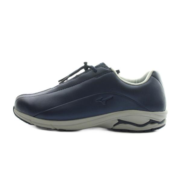未使用品 ミズノ MIZUNO ローカットスニーカー シューズ 厚底 フェイクレザー ワンカラー 23cm 紺 ネイビー タグ付き /BB ■ECE004【ブランド】ミズノ MIZUNO【表記サイズ】23cm【実寸サイズ】最大幅：9.5cm...