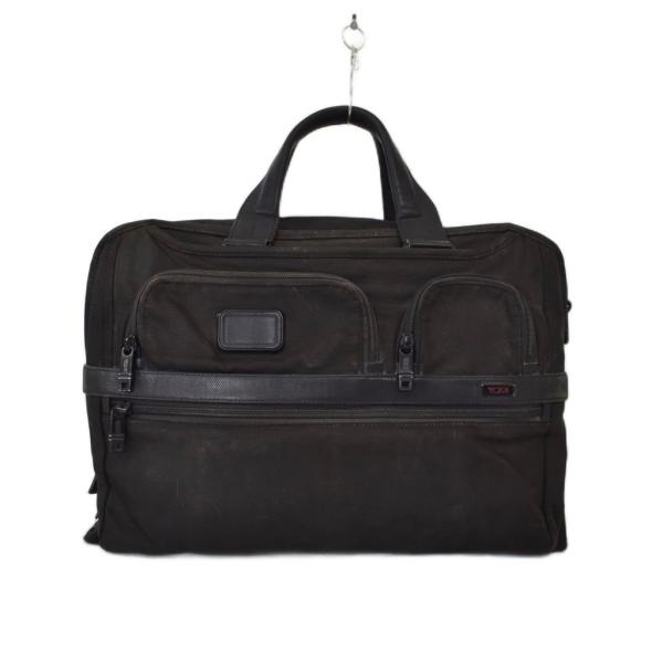 トゥミ TUMI ALPHA II アルファ 2 ビジネスバッグ ブリーフケース 鞄 ワンポイントロゴ ネームタグ 無地 黒 ブラック ■ECE004 メンズ【ブランド】トゥミ TUMI【表記サイズ】-【実寸サイズ】持ち手の長さ：約38cm...