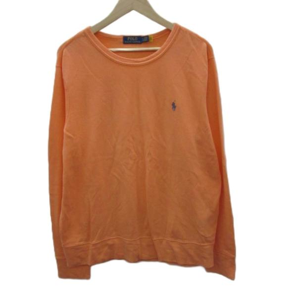 ポロ ラルフローレン POLO RALPH LAUREN トレーナー L オレンジ 長袖 ロゴ刺繍 /SM31 ■ECE004 メンズ【ブランド】ポロ ラルフローレン POLO RALPH LAUREN【表記サイズ】L【実寸サイズ】肩幅：4...