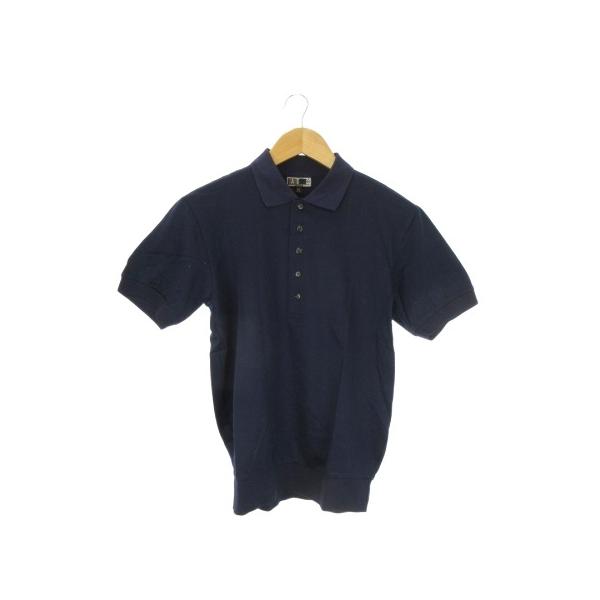 ダックス DAKS GOLF ポロシャツ 半袖 M 紺 ネイビー リブ切替 /CK18 ■ECC004 メンズ【ブランド】ダックス DAKS【表記サイズ】M【実寸サイズ】肩幅：43.5cm　身幅：47cm　着丈：61cm　袖丈：21cm　　...