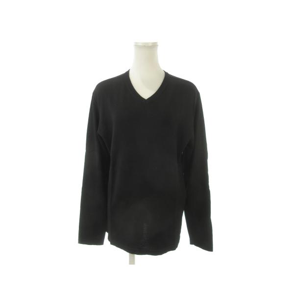 アール A.A.R Yohji Design Studio ニット セーター ウール L 黒 ブラック 長袖 Vネック /MN2 ■ECB004 メンズ【ブランド】アール A.A.R【表記サイズ】L【実寸サイズ】肩幅：42cm　身幅：49c...
