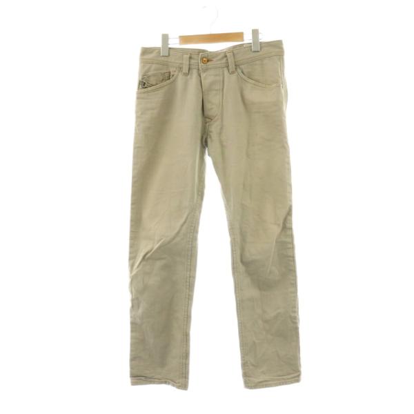 ディーゼル DIESEL DARRON レギュラースリムテーパードジーンズ デニム ボタンフライ 30 グレージュ /CX ■ECB004 メンズ【ブランド】ディーゼル DIESEL【表記サイズ】30【実寸サイズ】ウエスト：80cm　もも幅...