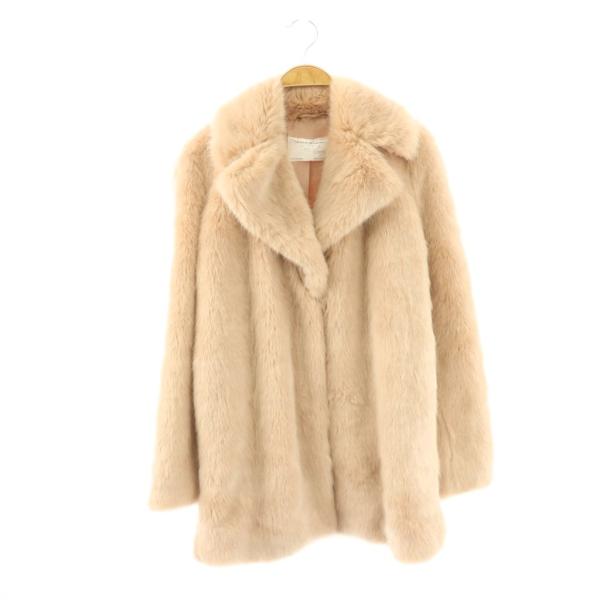 ザラウーマン ZARA WOMAN コート アウター フェイクファー XS ピンク /NR ■ECB004 レディース【ブランド】ザラウーマン ZARA WOMAN【表記サイズ】XS【実寸サイズ】肩幅：39cm　身幅：47cm　着丈：74c...