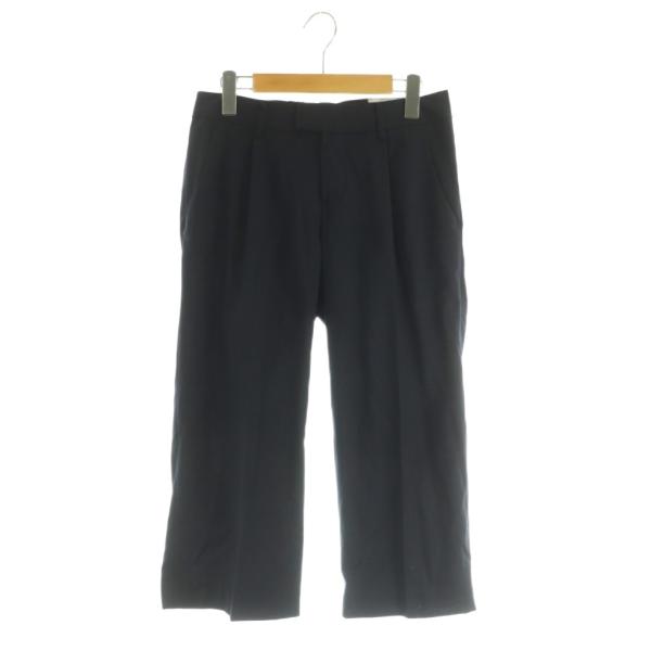 アングリッド UNGRID クロップドパンツ スラックス M ネイビー /MY ■OS ■ECB004 レディース【ブランド】アングリッド UNGRID【表記サイズ】M【実寸サイズ】ウエスト：72cm　もも幅：29cm　裾幅：24cm　股上...