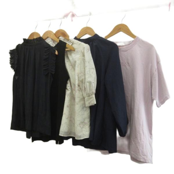 スナイデル ジルバイジルスチュアート などまとめ5点セット シャツ ブラウス F ONE SIZE 0 黒 白 ピンク ノースリーブ 長袖 /RN ■ECB001 レディース【表記サイズ】FONE SIZE0【実寸サイズ】肩幅：-cm　身幅...